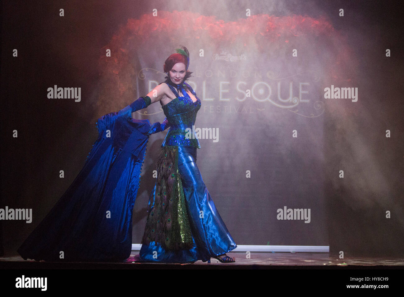 Veronique Divine performing. 'Rebirth of Burlesque' at Hoxton Hall is ...