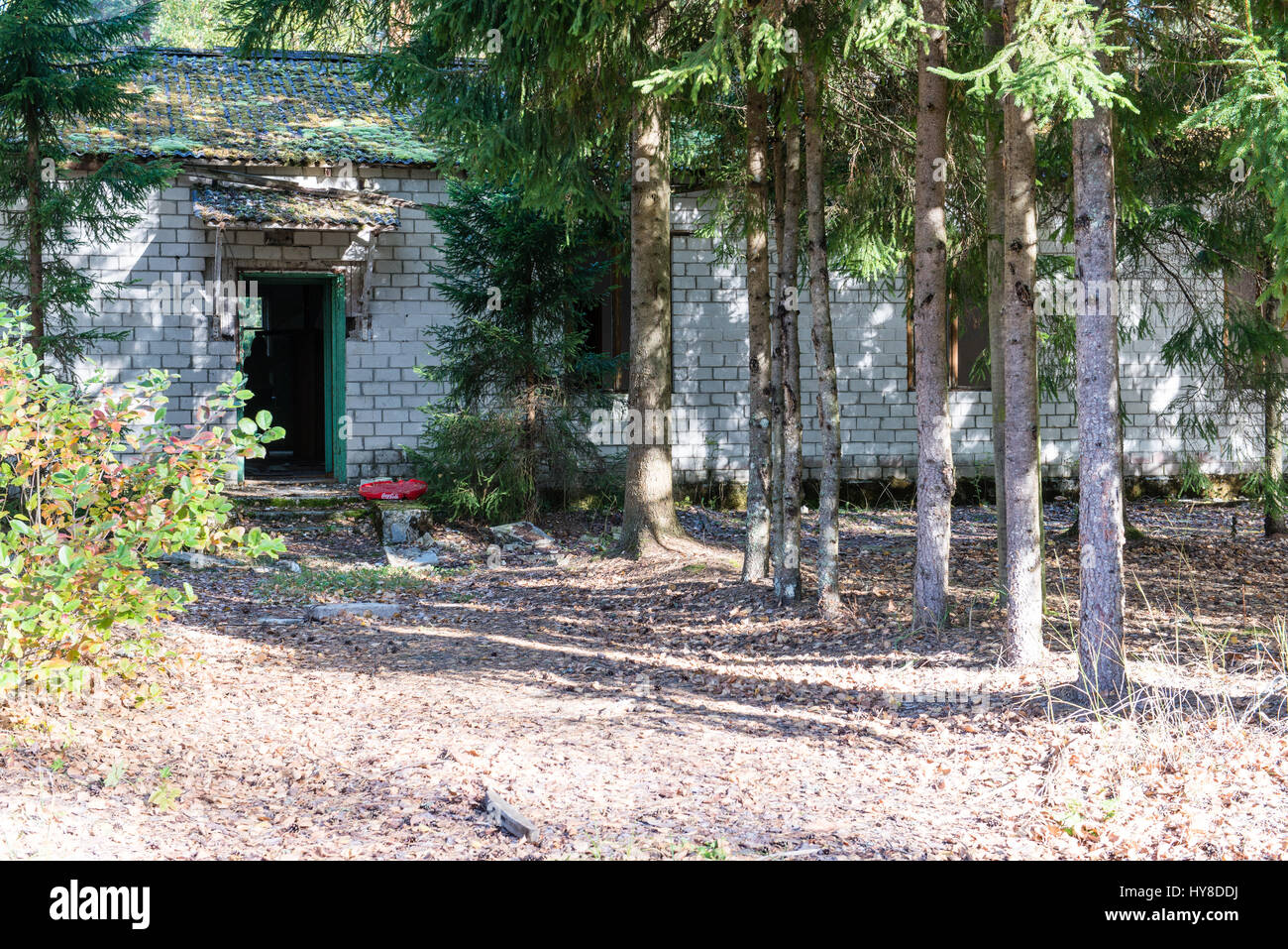 old abandoned military town exterior and architecture Stock Photo - Alamy