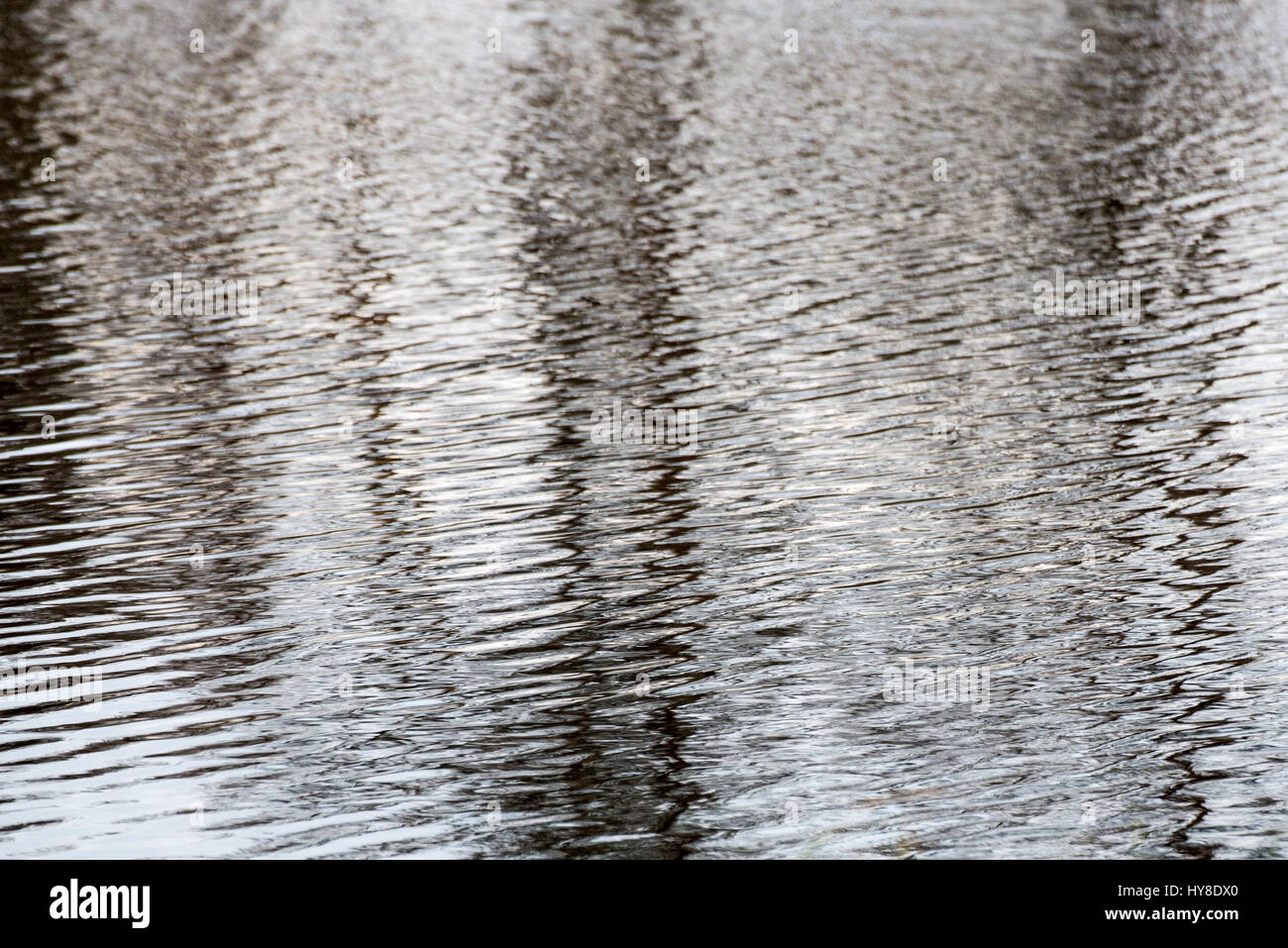 abstract reflection of colorful autumn landscape in water Stock Photo ...