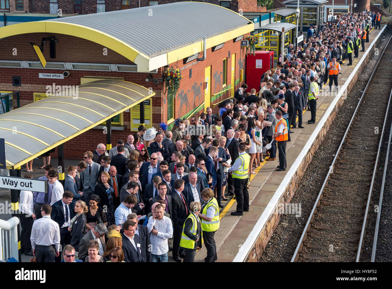 Crowded Train Station