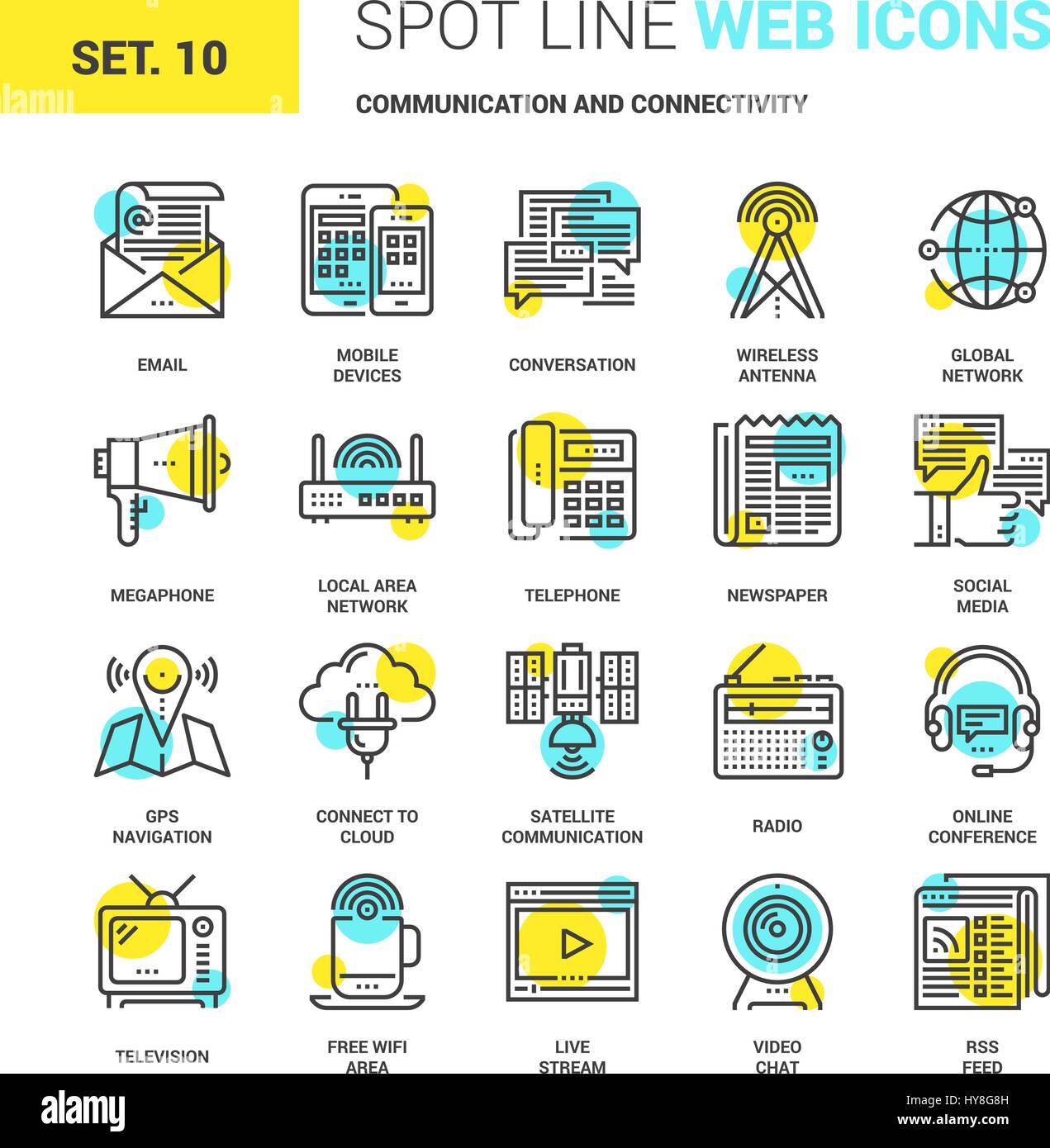 Communication and Connectivity Stock Vector Image & Art - Alamy