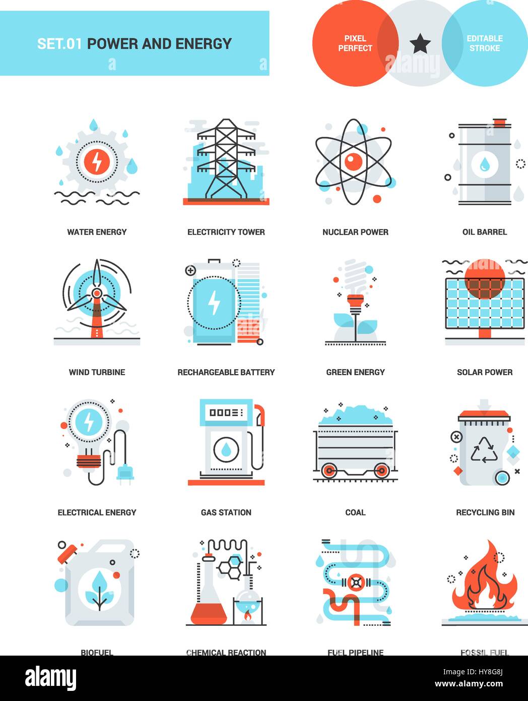 Oil gas and wind energy production Stock Vector Images - Alamy