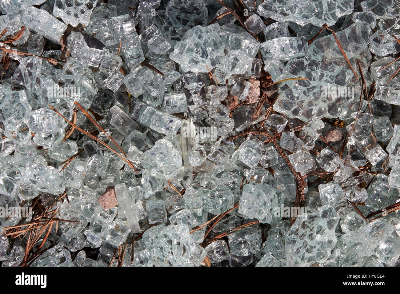 broken glass on ground Stock Photo - Alamy