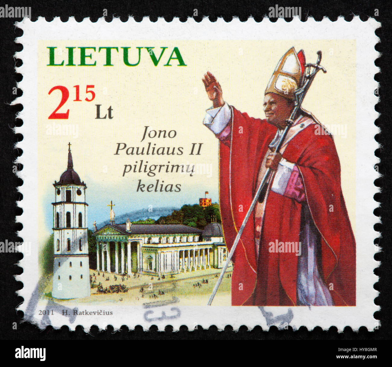 Lithuanian postage stamp Stock Photo - Alamy