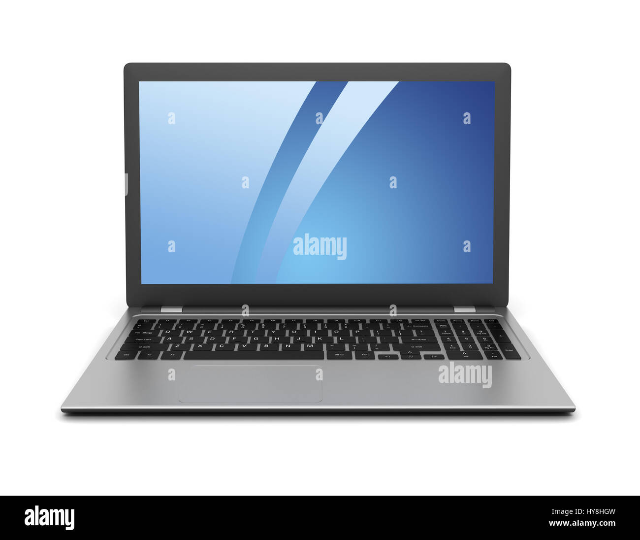 laptop computer 3d illustration isolated on white background Stock ...