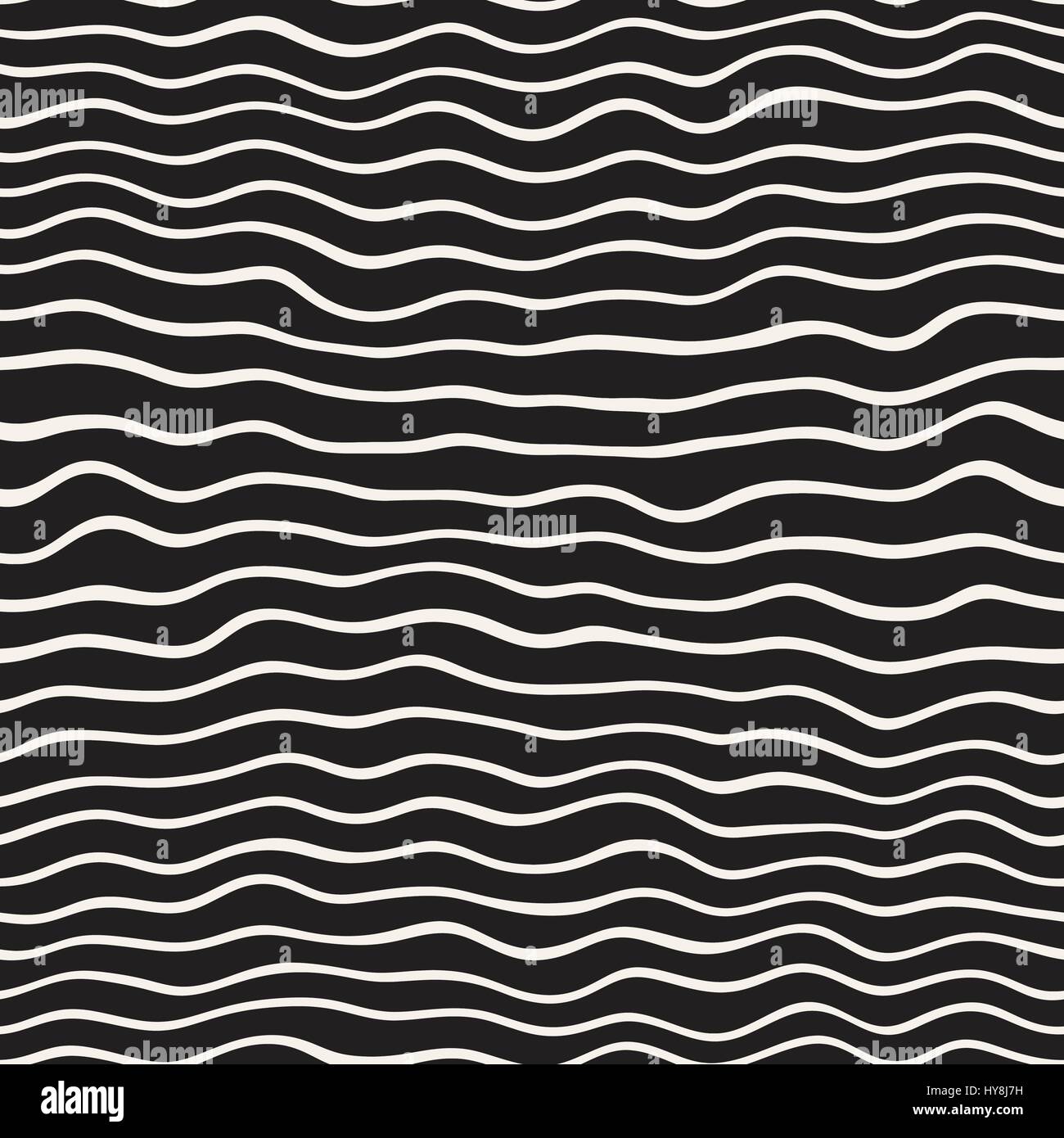 Wavy Ripple Hand Drawn Lines. Abstract Geometric Background Design ...