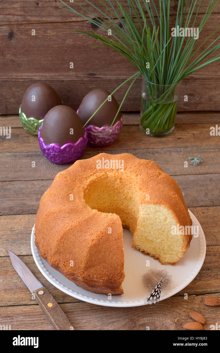 Easter sponge cake Stock Photo - Alamy