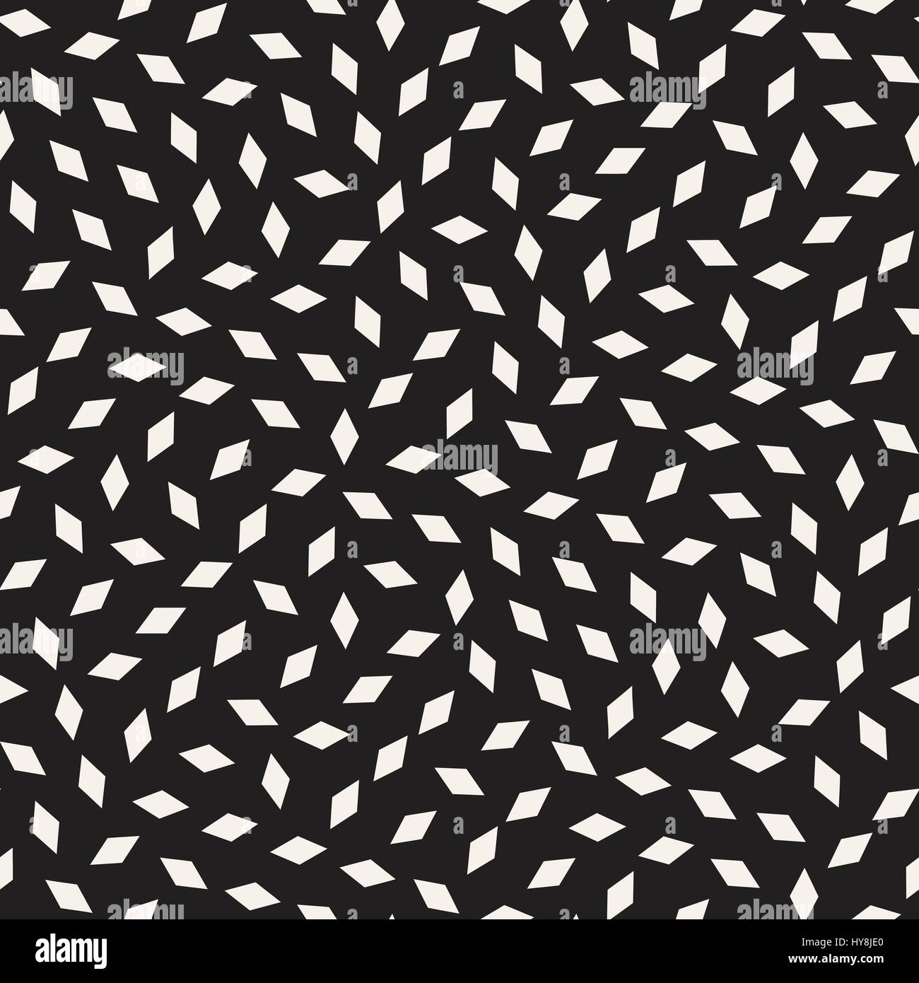 Trendy Texture With Scattered Geometric Shapes. Vector Seamless Pattern ...