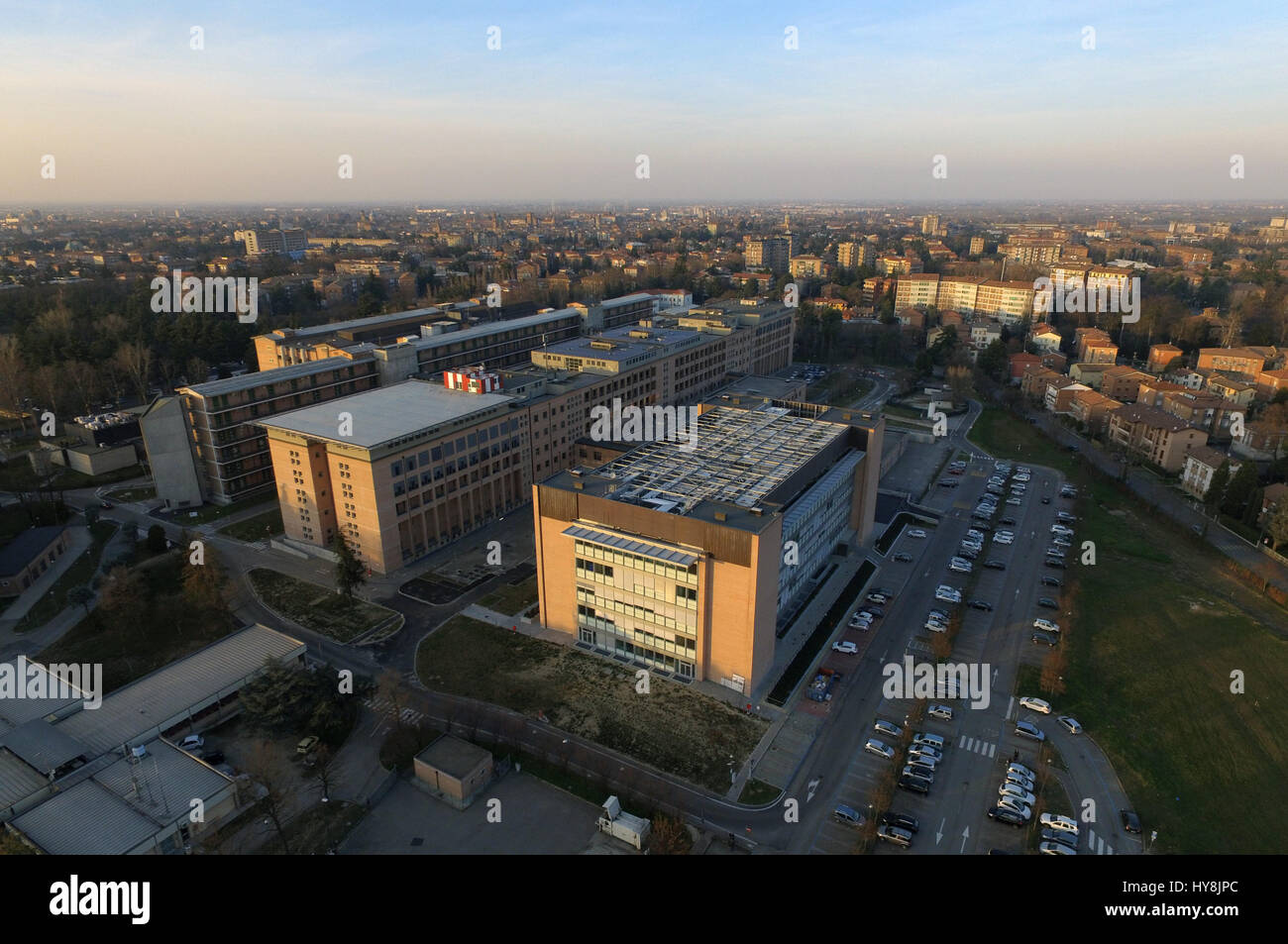 Hospital aerial view of Reggio Emilia from Santa Maria Nuova, CORE ...