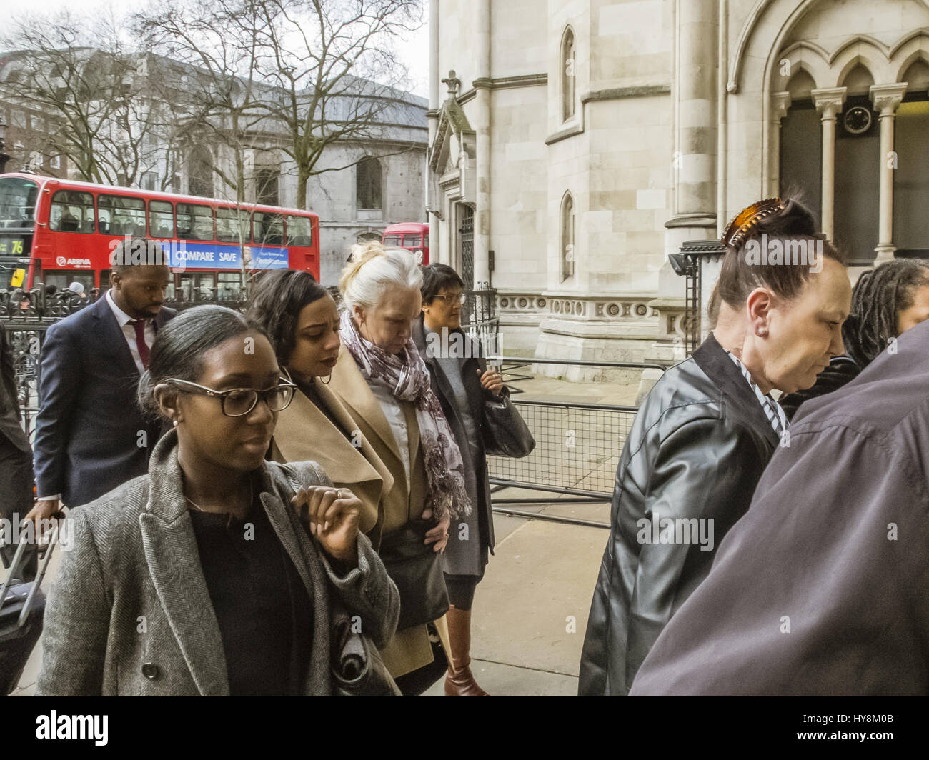 The family of Mark Duggan at the Royal Courts of Justice for an appeal ...