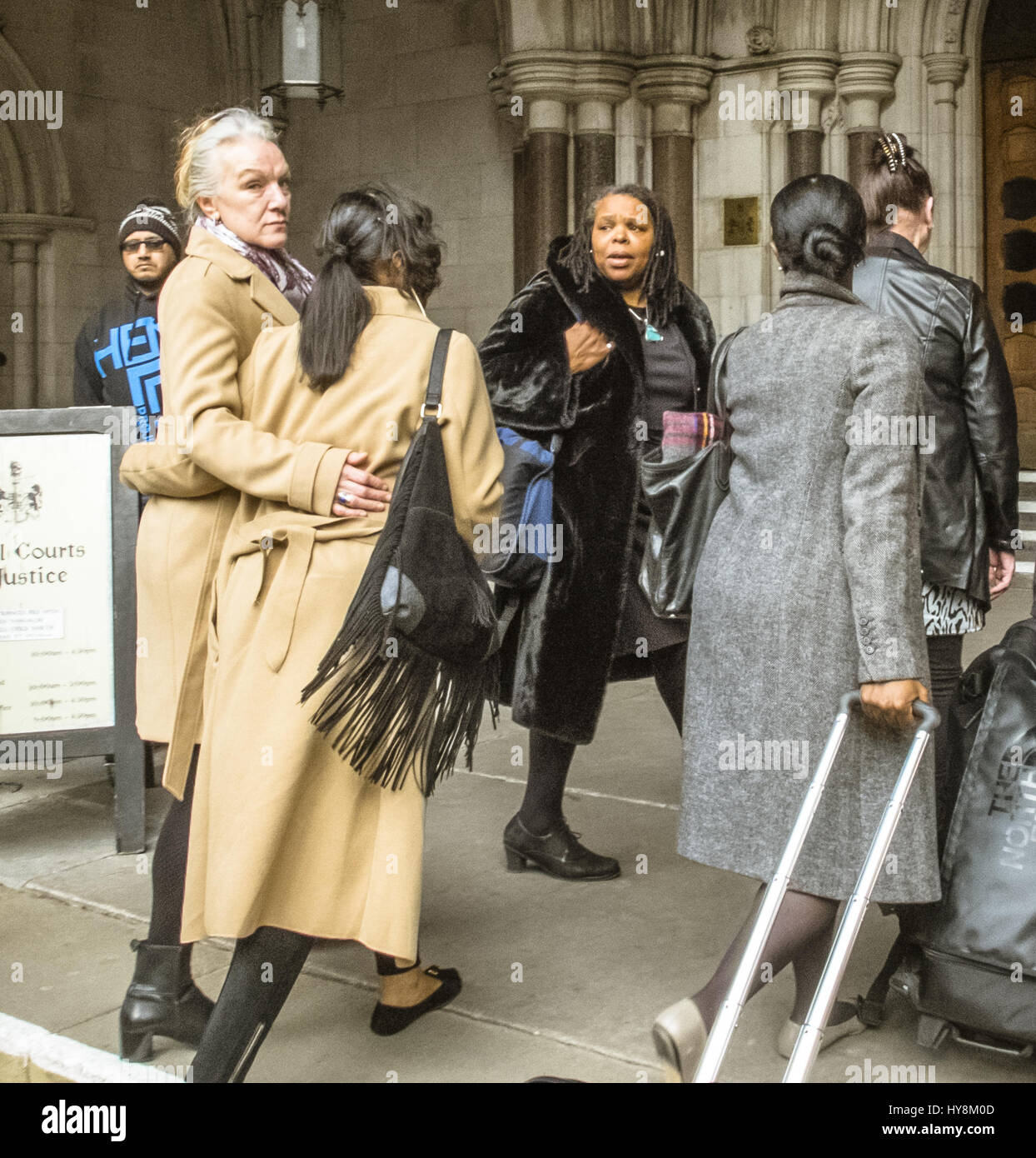 The family of Mark Duggan at the Royal Courts of Justice for an appeal ...
