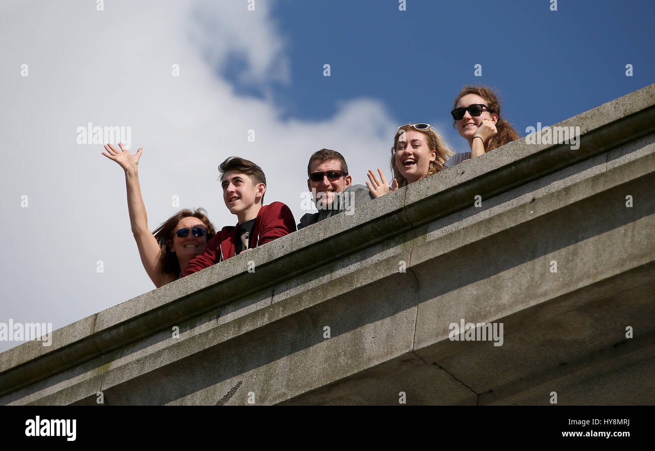 A general view of spectators waiting for the start of the Women's Boat ...