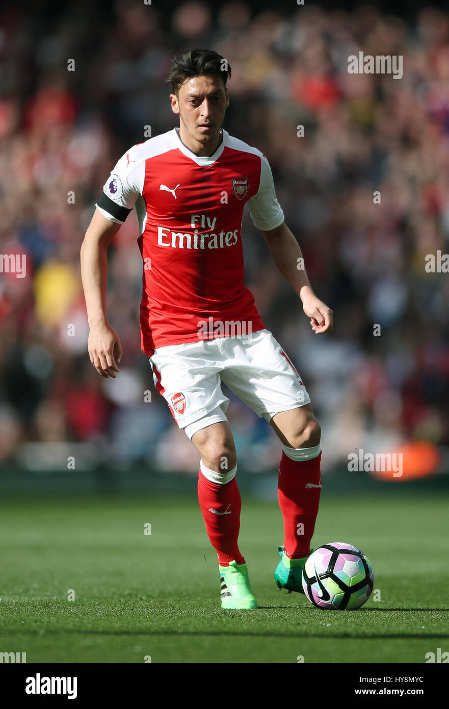 Arsenal's Mesut Ozil during the Premier League match at the Emirates ...