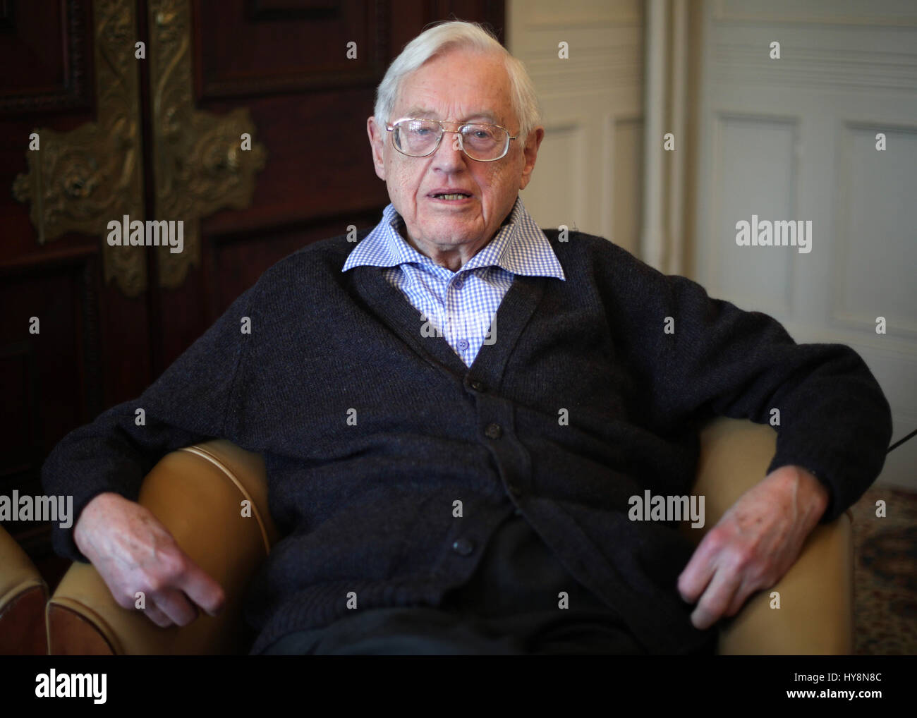 Bletchley Park veteran Arthur Maddocks during the media launch for the ...