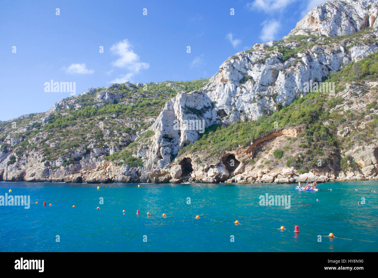 View of Cala de Granadella- Spain Stock Photo - Alamy