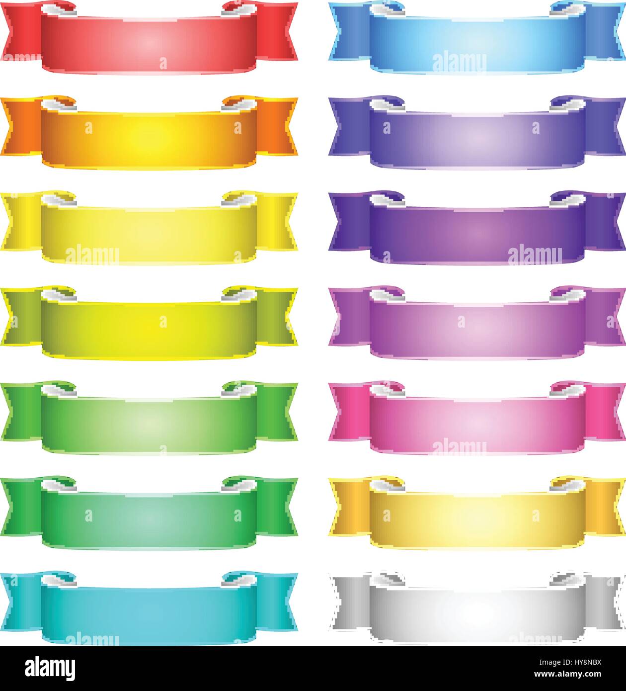vector ribbons set Stock Vector Image & Art - Alamy