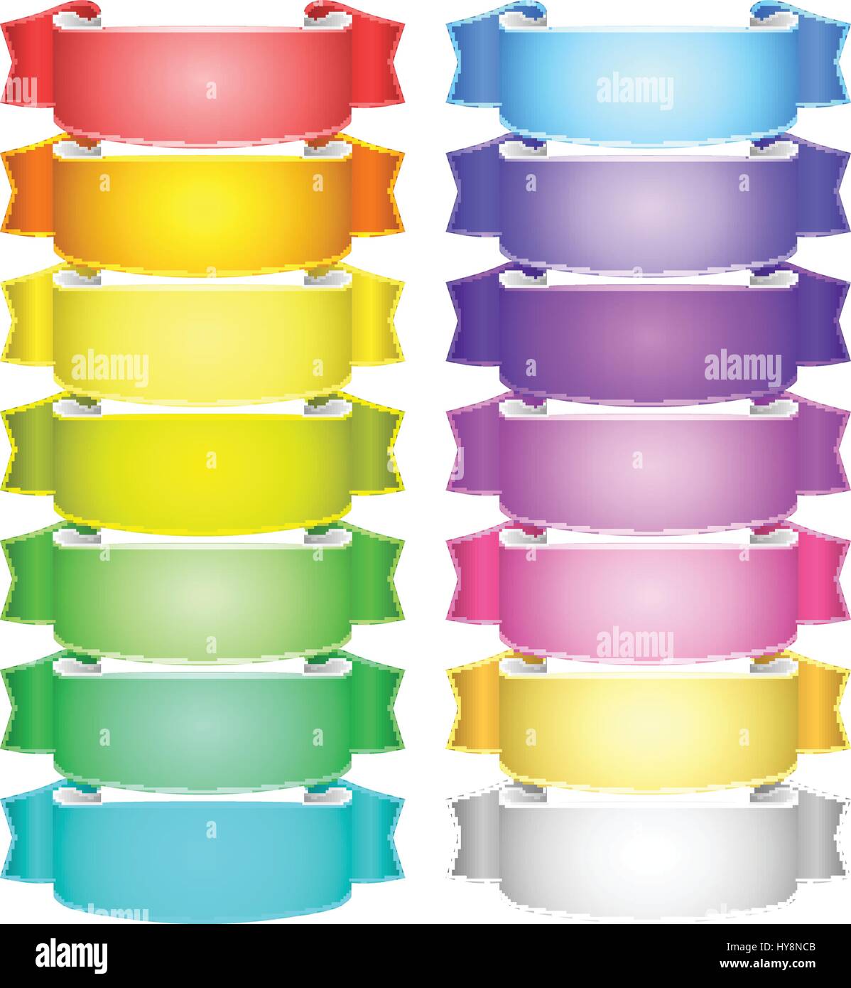 vector ribbons set Stock Vector Image & Art - Alamy