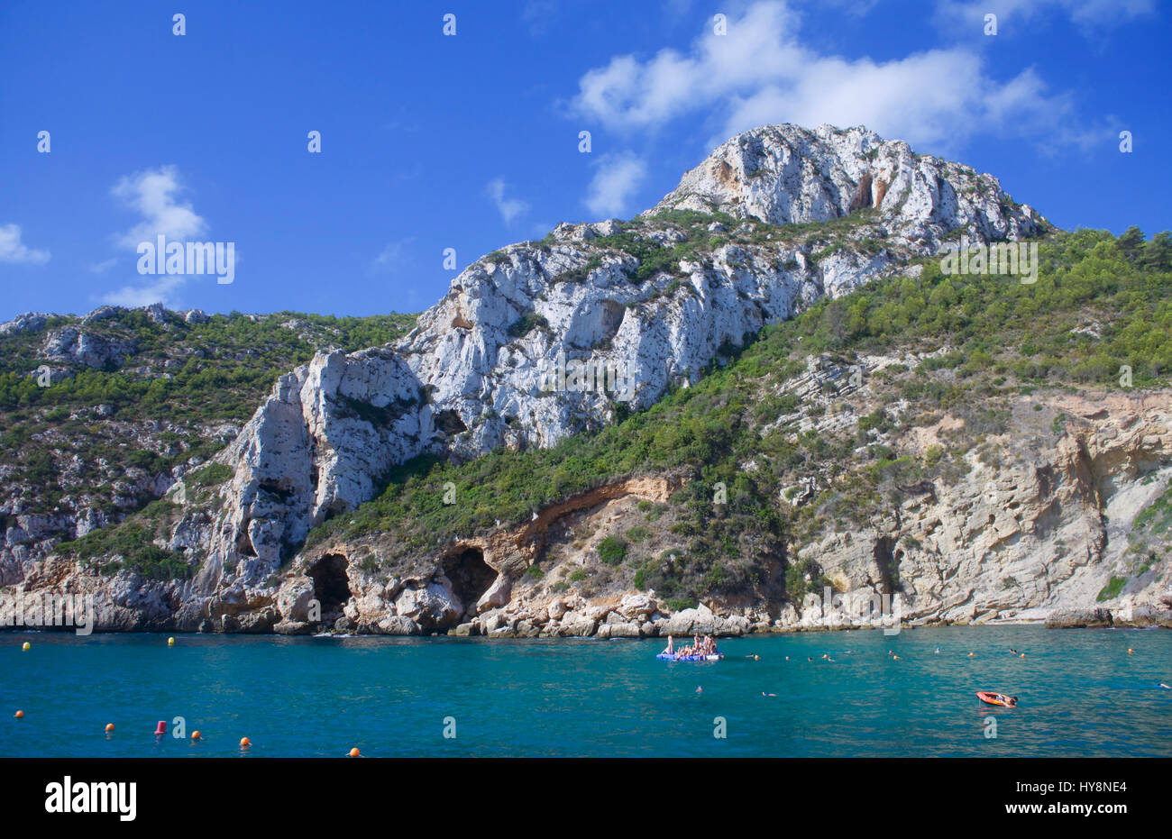 View of Cala de Granadella- Spain Stock Photo - Alamy