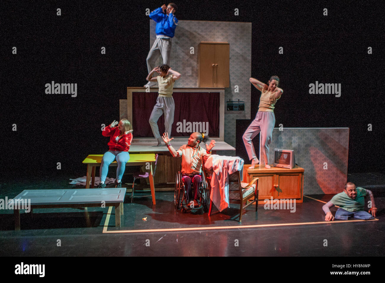 The cast perform in a scene from the epic production by Stopgap Dance ...