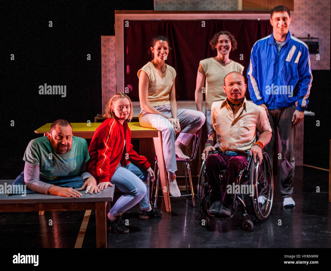 The cast perform in a scene from the epic production by Stopgap Dance ...