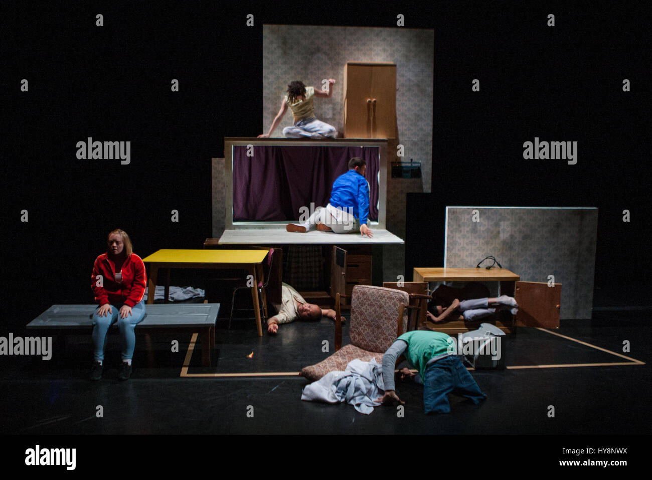 The cast perform in a scene from the epic production by Stopgap Dance ...