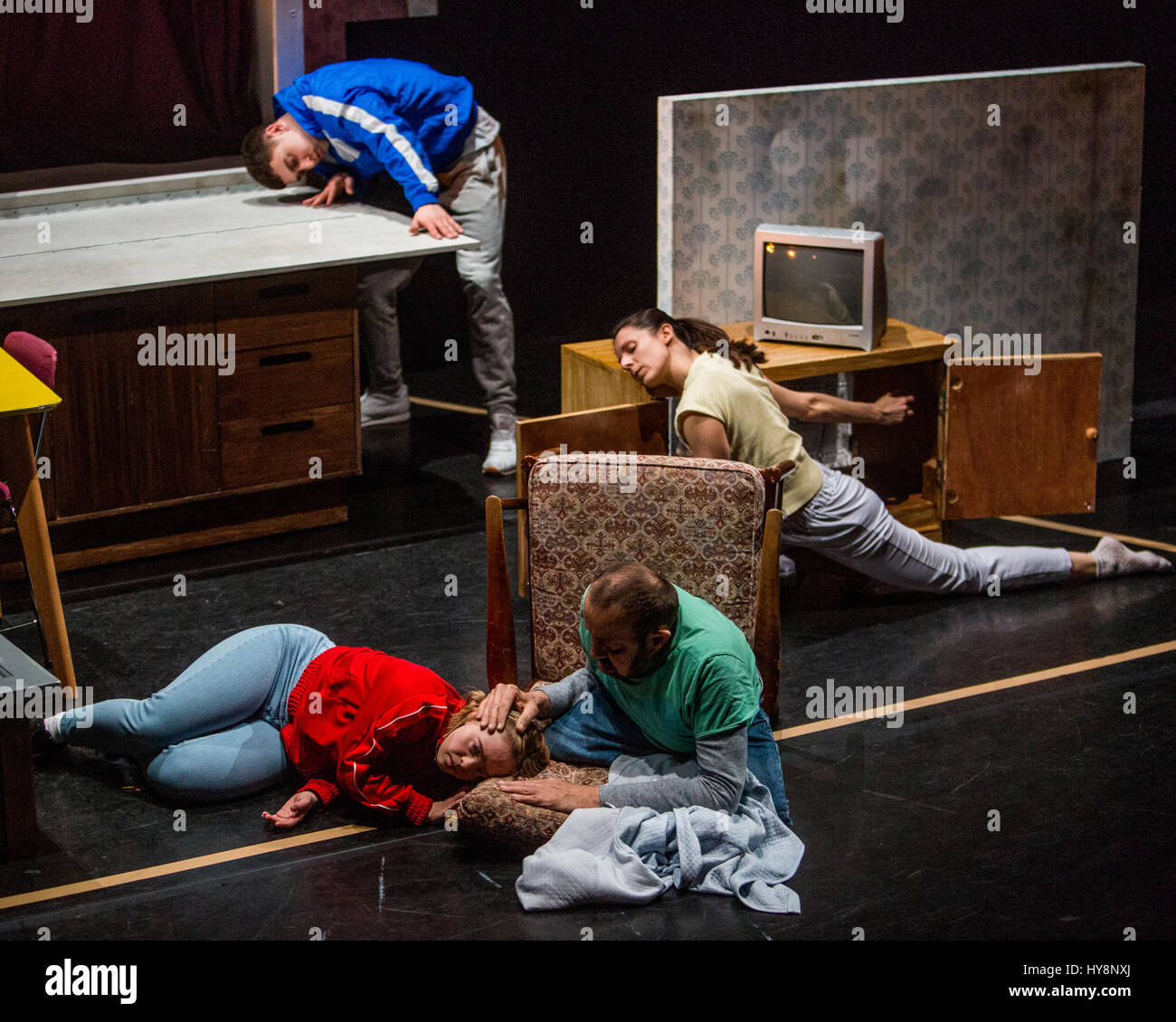 The cast perform in a scene from the epic production by Stopgap Dance ...