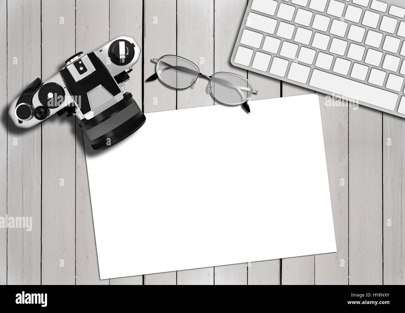 Office desk table with camera High Resolution Stock Photography and ...