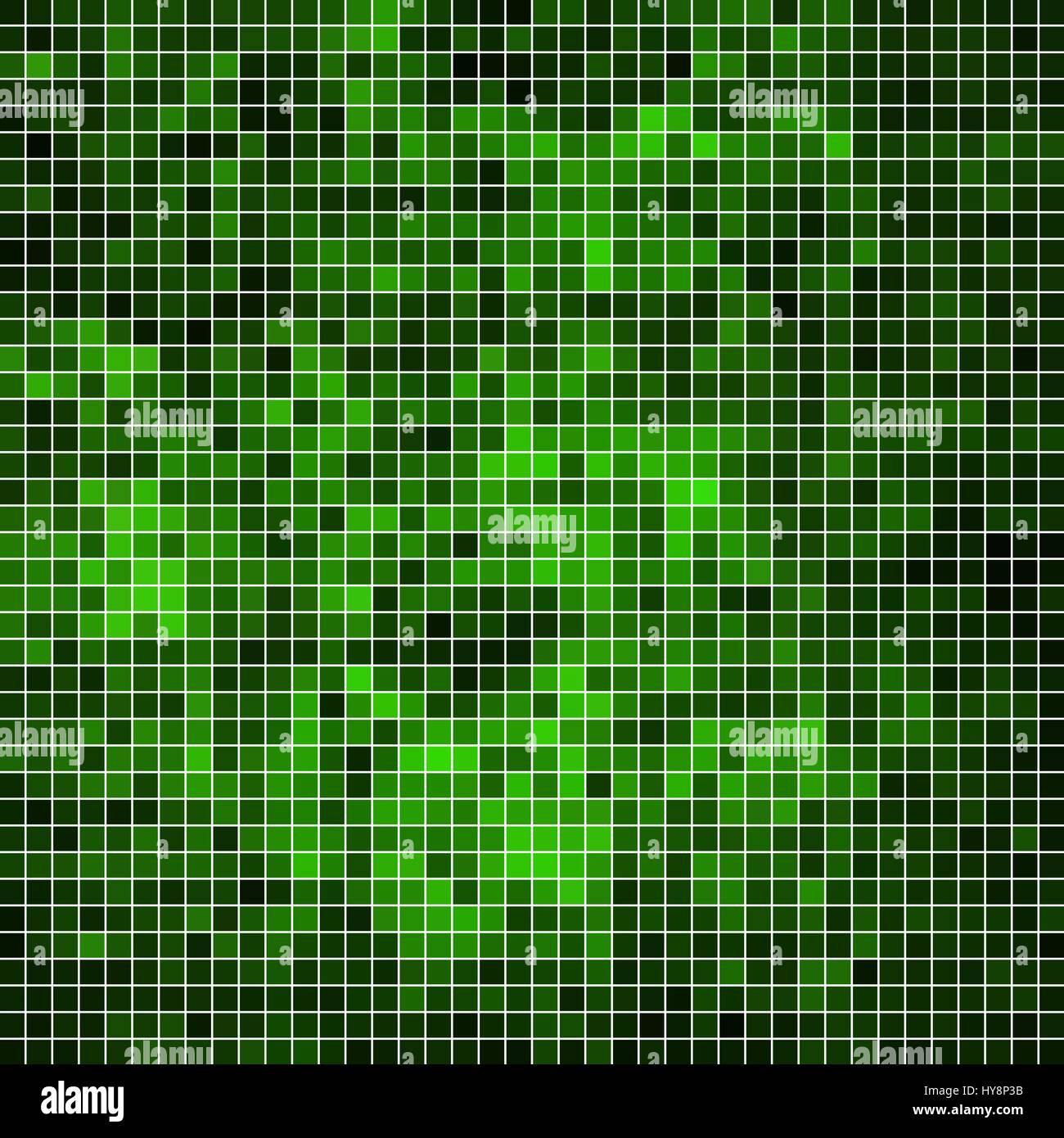 abstract vector square pixel mosaic background - bright green Stock ...