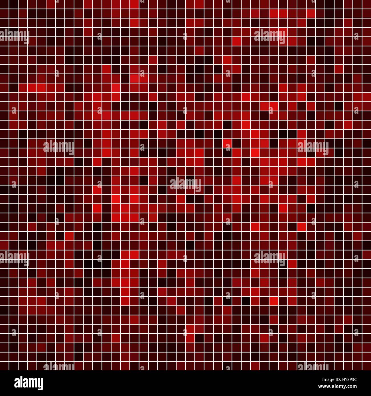 abstract vector square pixel mosaic background - dark red Stock Vector ...