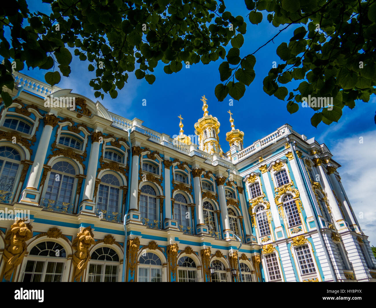 Catherine Palace in Pushkin, St. Petersburg, Russia Stock Photo - Alamy
