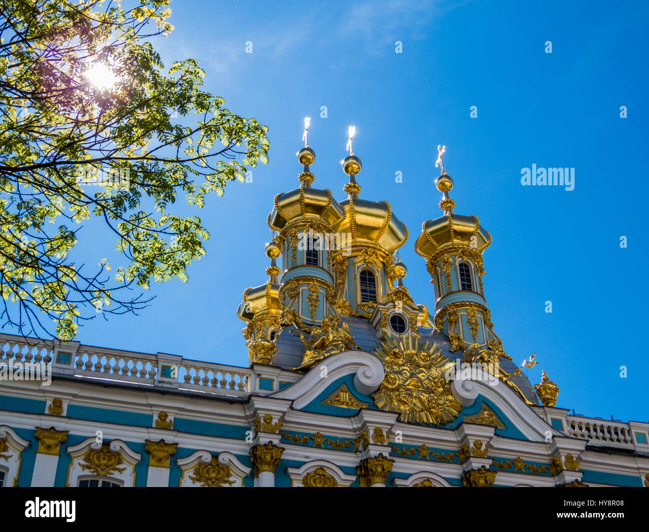 Catherine Palace in Pushkin, St. Petersburg, Russia Stock Photo - Alamy