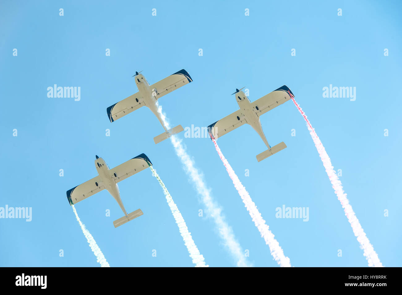 Three airplanes on airshow hi-res stock photography and images - Alamy