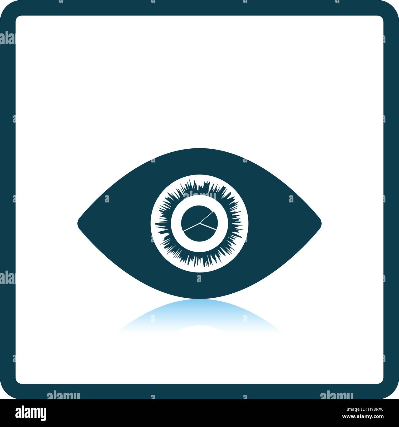 Eye chart reflection Stock Vector Images - Alamy