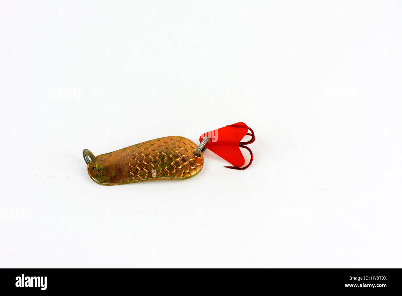 Exhibition of pirated copies of fishing metal spoon baits. Bait for ...