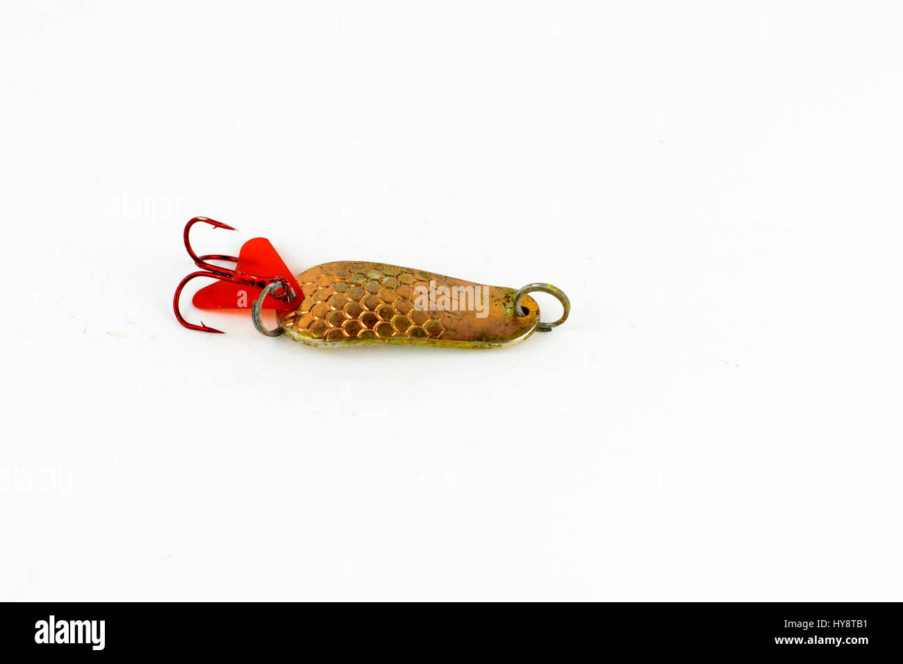 Exhibition of pirated copies of fishing metal spoon baits. Bait for ...