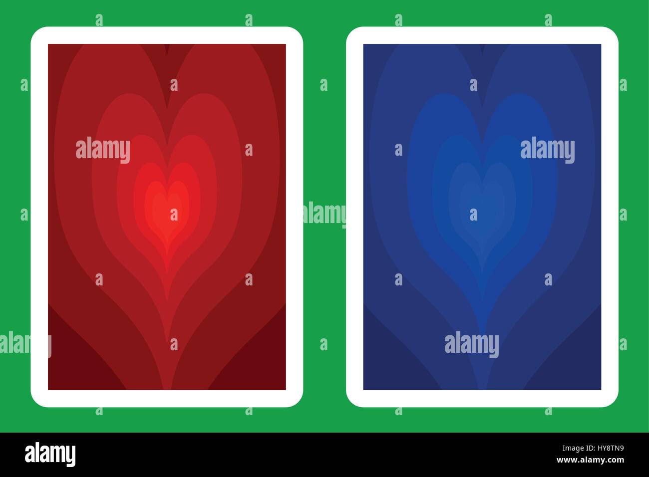 Playing Card Back Designs, heart - pattern Stock Vector Image & Art - Alamy