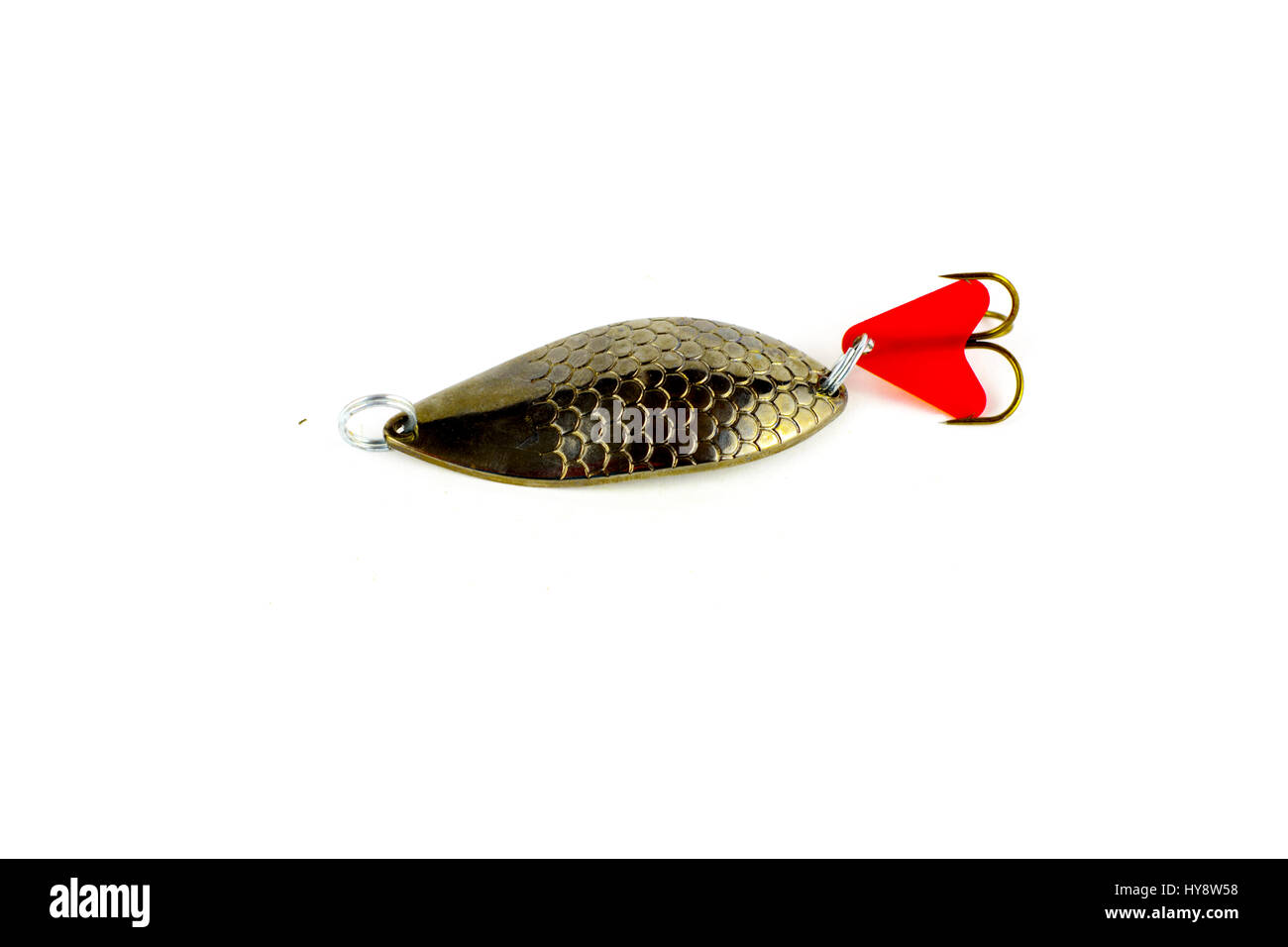 Exhibition of pirated copies of fishing metal spoon baits. Bait for ...