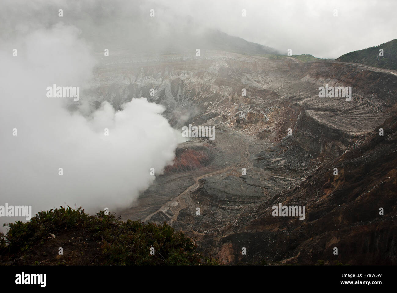 Costa Rica - Poas Volcano National Park - Poas Volcano Crater - Travel ...