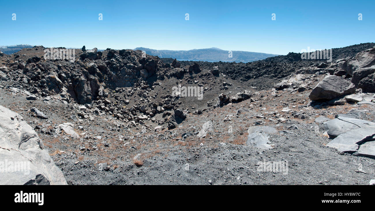 Santorini volcano eruption hi-res stock photography and images - Alamy