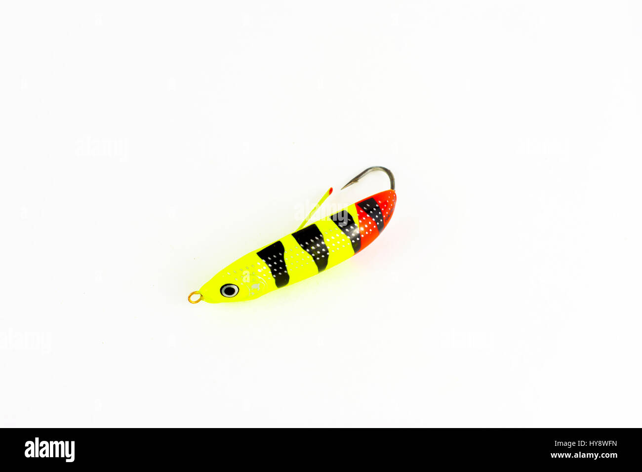 Exhibition of pirated copies of fishing metal spoon baits. Bait for ...