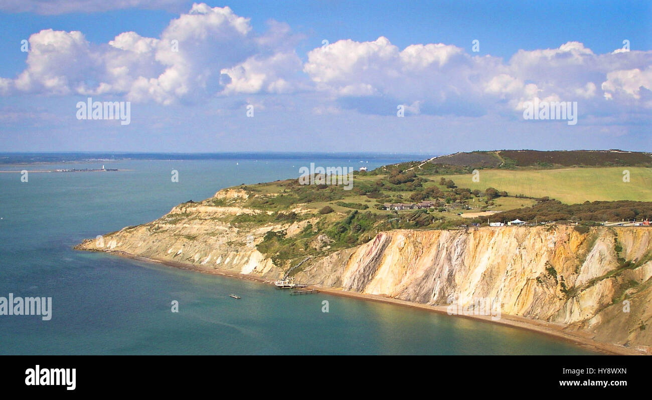 Alum Bay (Isle of Wight Stock Photo - Alamy