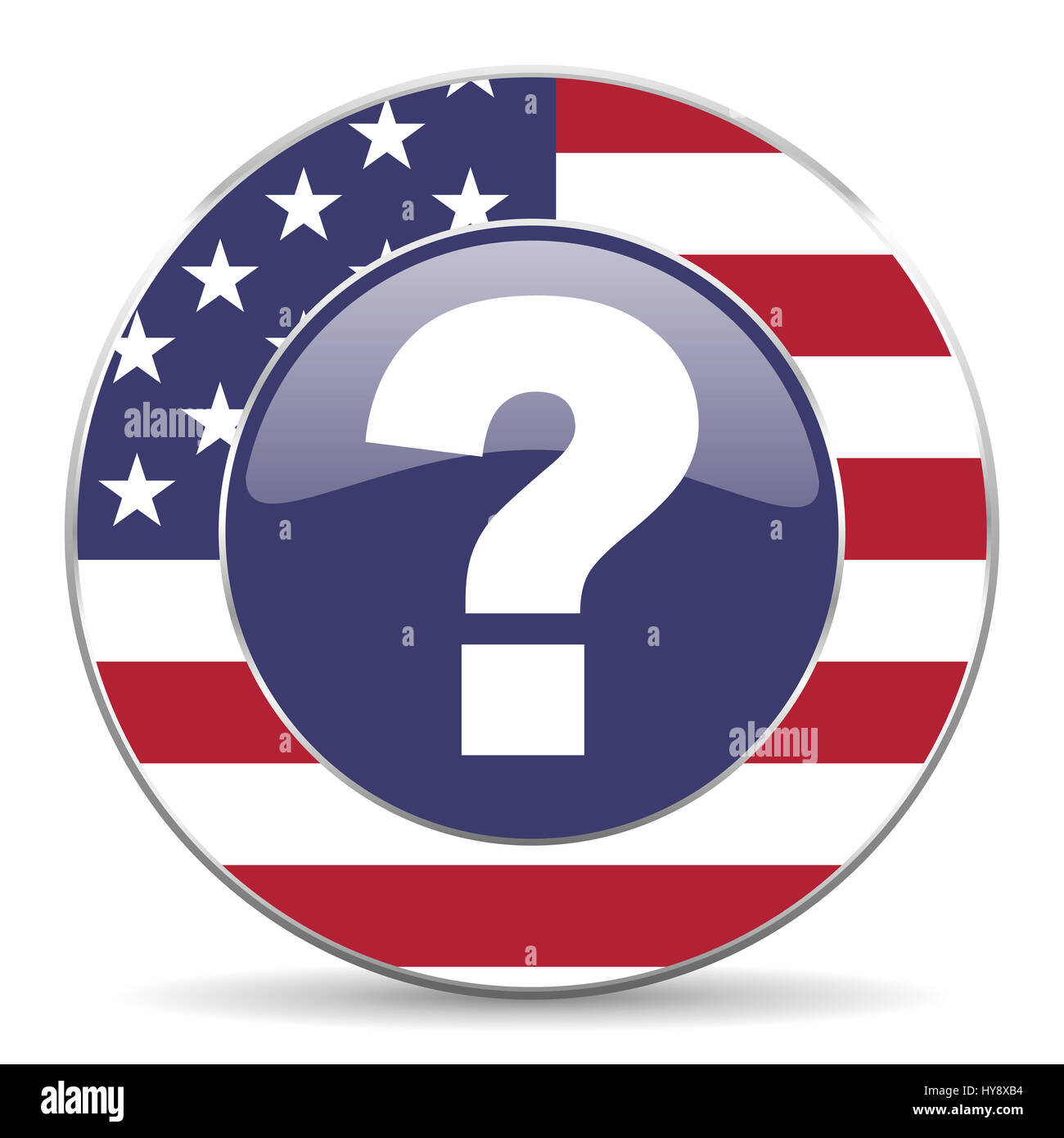 American flag question mark hi-res stock photography and images - Alamy