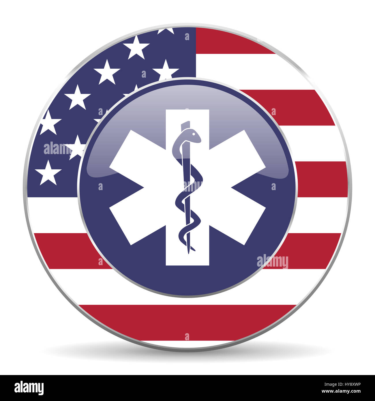 Caduceus american flag hi-res stock photography and images - Alamy