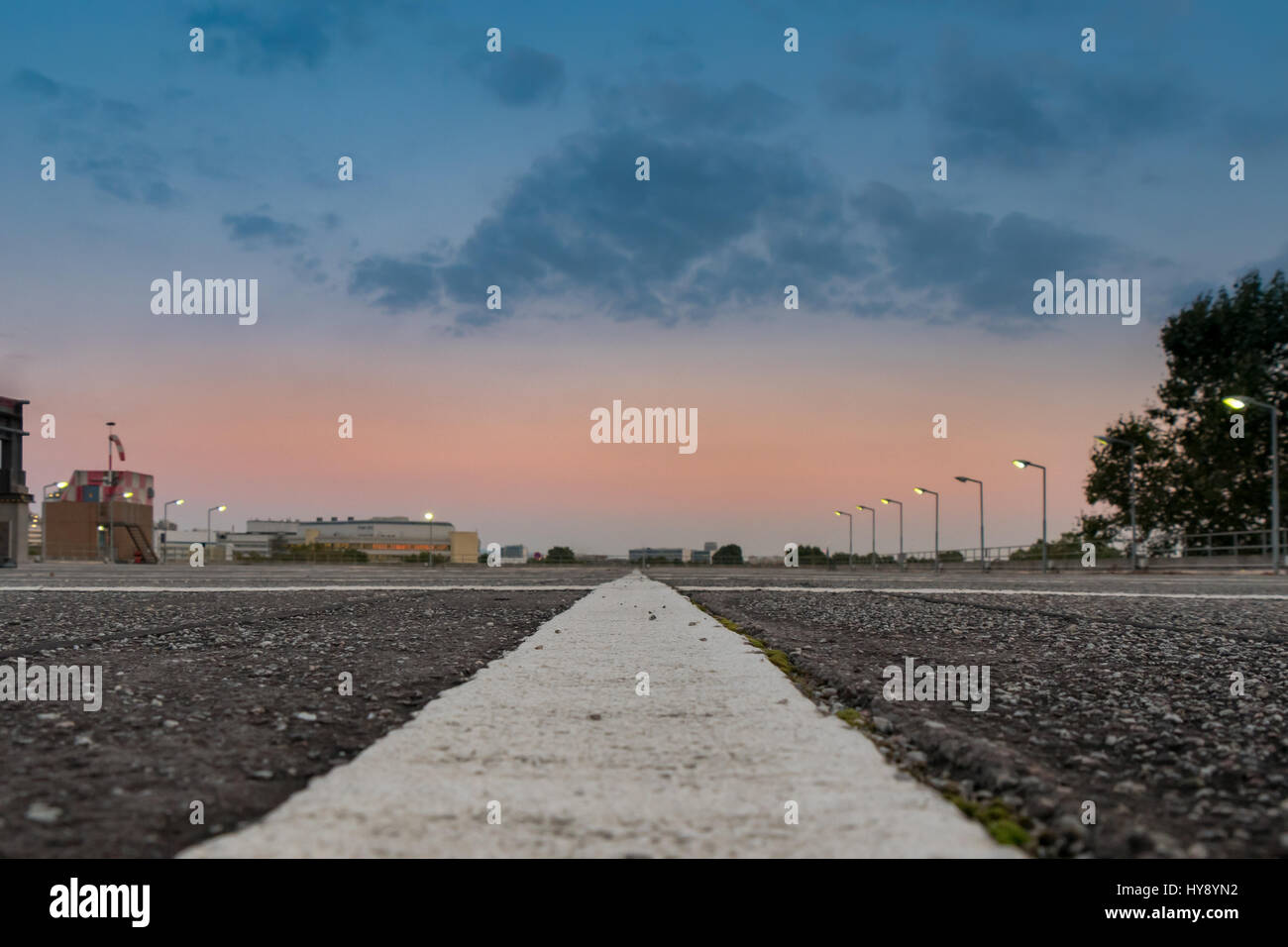 Parking lot during sunset hi-res stock photography and images - Alamy