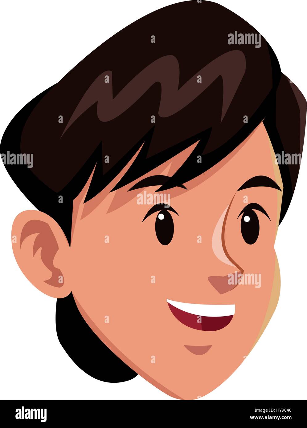 happy man icon Stock Vector Image & Art - Alamy