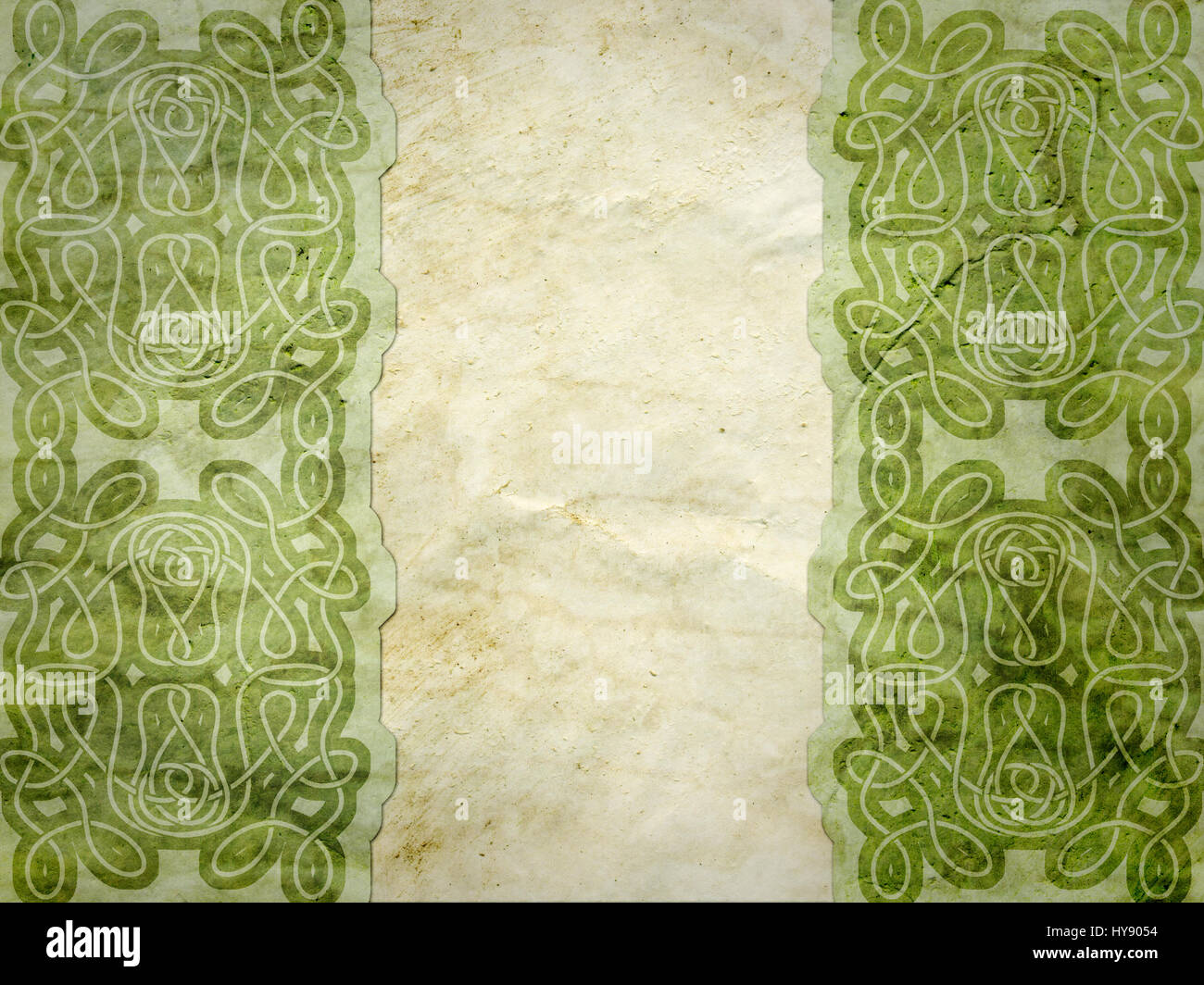 Old paper with celtic pattern Stock Photo - Alamy