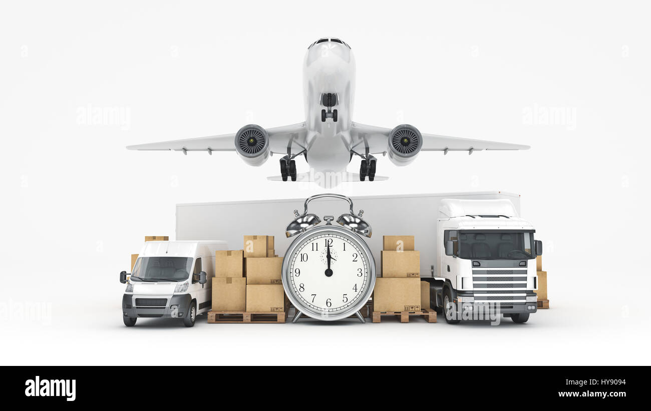 world wide cargo transport concept. 3d rendering Stock Photo - Alamy