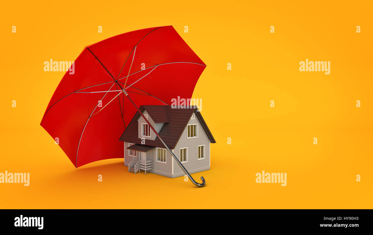 Safe House Concept. 3D rendering Stock Photo - Alamy