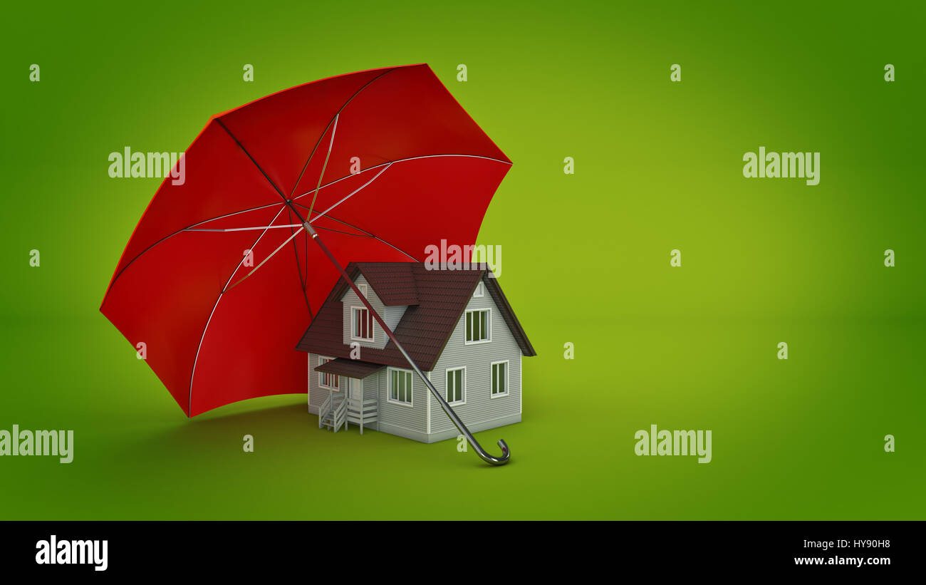 Safe House Concept. 3D rendering Stock Photo - Alamy