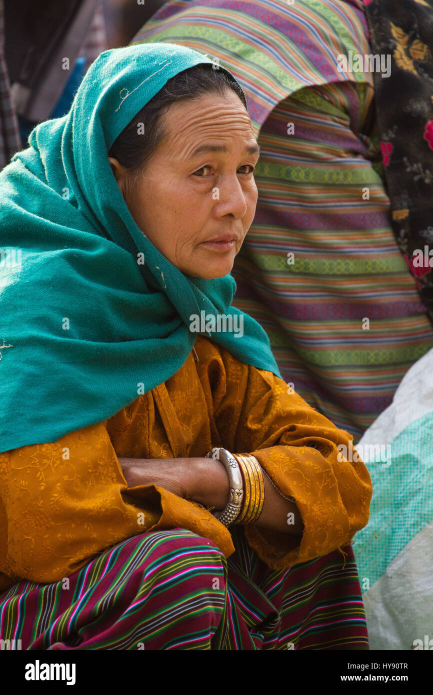 Bhutanese woman market hi-res stock photography and images - Alamy